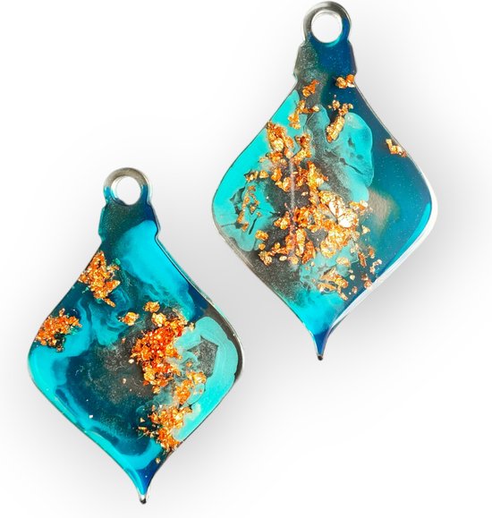 Resin Art JR: Unieke hoogwaardige kwaliteit epoxy kersthangers ...