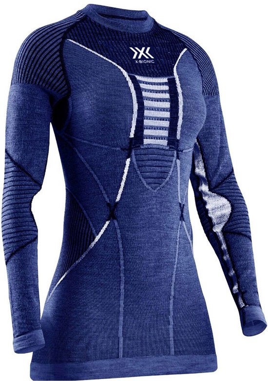 X-bionic Merino Lange Mouwenshirt Blauw L Vrouw | bol