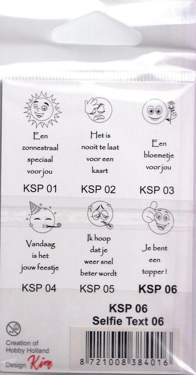 KSP06 - Stempel Hobby Holland - smiley emoticon - Kim Design - Selfie ...