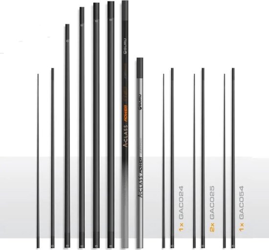 Guru A-Class Power Pole Pack 11.5m | Vaste hengel | bol