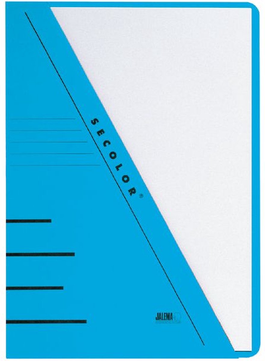 Secolor Insteekmap - pak 10 stuks - blauw | bol