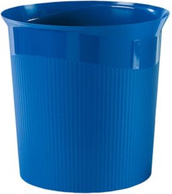 Papierbak han re-loop 13l rond blauw | 6 stuks | bol