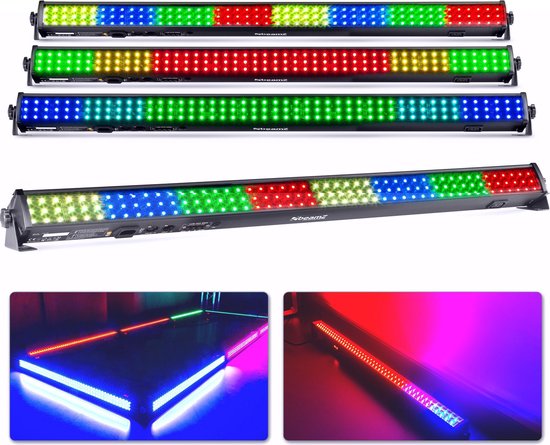 LED bars RGB - 4x BeamZ LCB144 MKII - LED bars met 144 RGB LED's - 8 ...