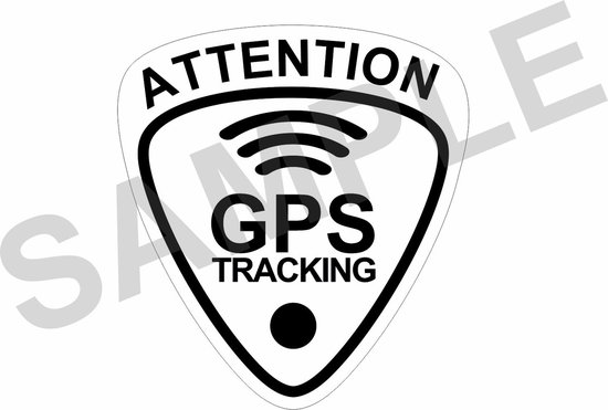 5 stuks zwarte GPS Tracking Sticker voor fiets, brommer etc. zwart | bol