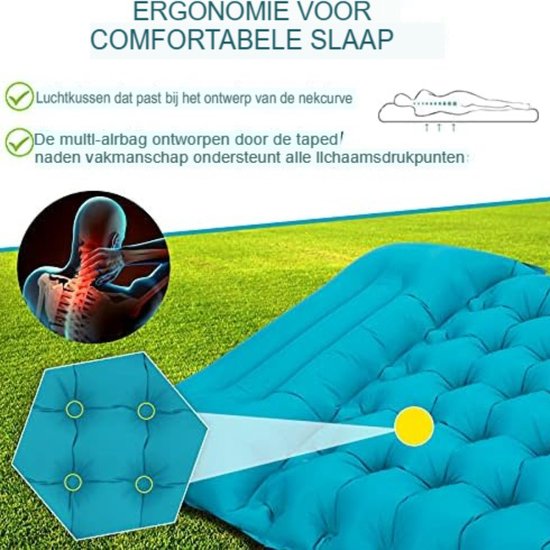 Gratyfied- Opblaasbare Matras 1 Persoon- Inflatable Mattress 1 Person ...