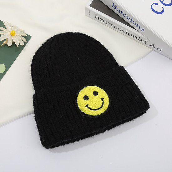 Smiley muts – winter muts – beanie – extra dik – kerst cadeau ...