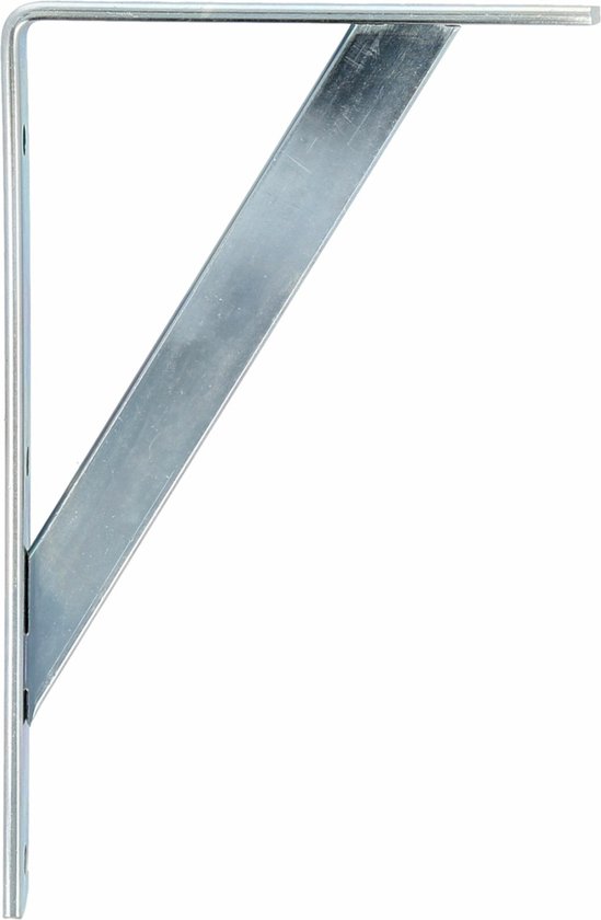 AMIG Plankdrager/planksteun van metaal - 4x - gelakt zilver - H250 x ...