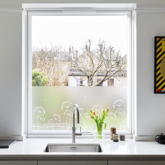 Raamfolie, privacy-vinyl-matte raamfolie, glas-in-loodfolie ...