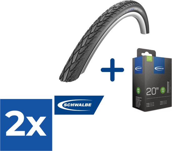 Fietsband - Schwalbe - Buiten- & binnenband - Road Cruiser & AV7C - 20 inch x 1.20 -... | bol.