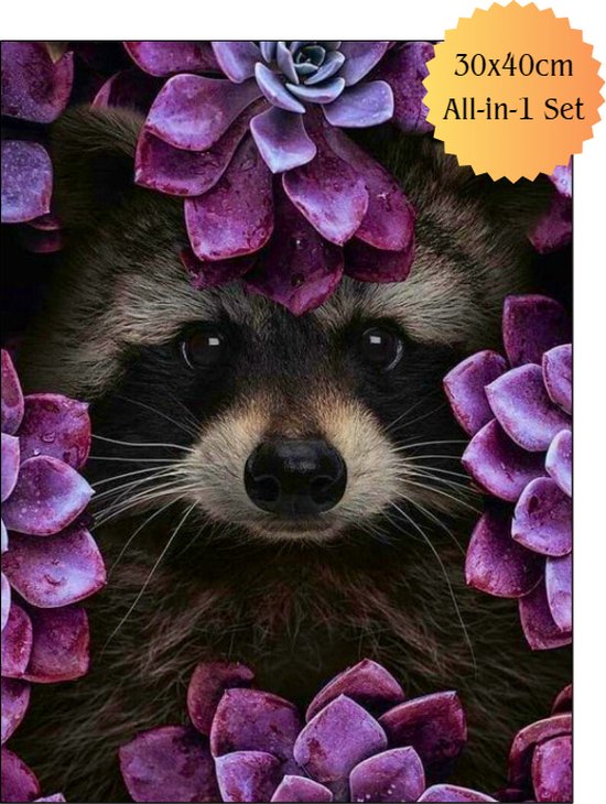 Diamond painting Volwassenen - Complete set - Ronde steentjes - 30cm x ...