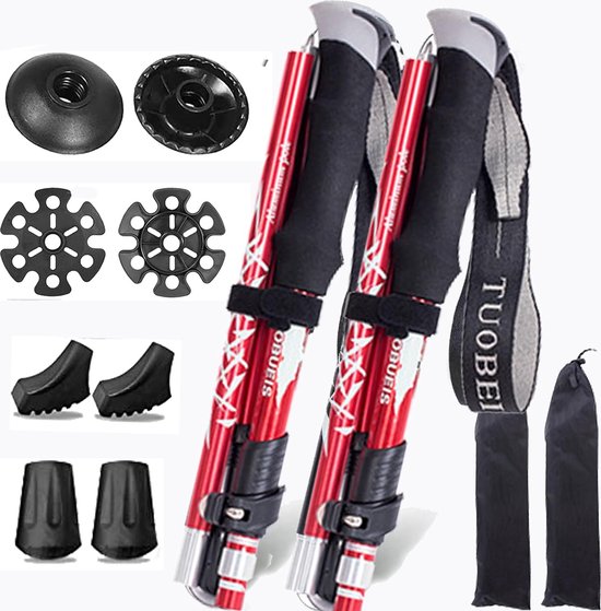 Wandelstokken, Aluminium, Wandelstokken, Opvouwbaar voor Mannen, Nordic ...