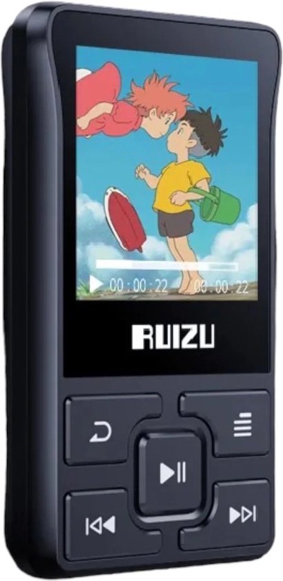 Ruizu X55 Sport - Bluetooth MP3-speler met FM Radio en Achterclip - 8GB ...
