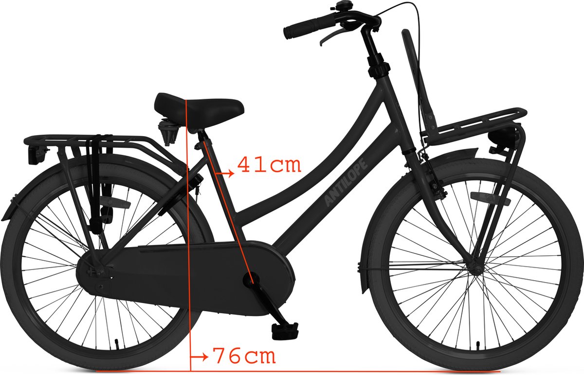 Antilope Mini Cargo Transport 24 Inch Meisjesfiets Roze | bol