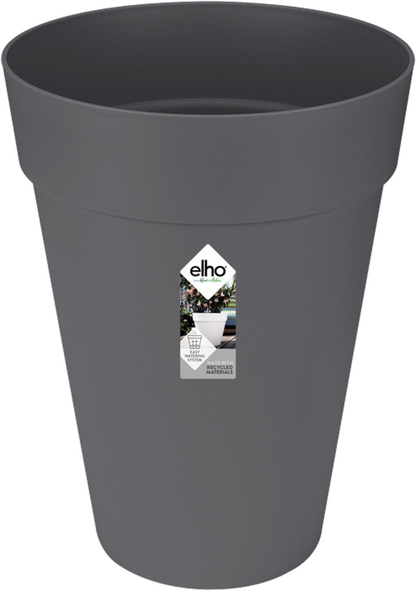 Elho Loft Urban Rond Hoog 35 - Bloempot voor Buiten - Ø 33.5 x H 45.3 ...