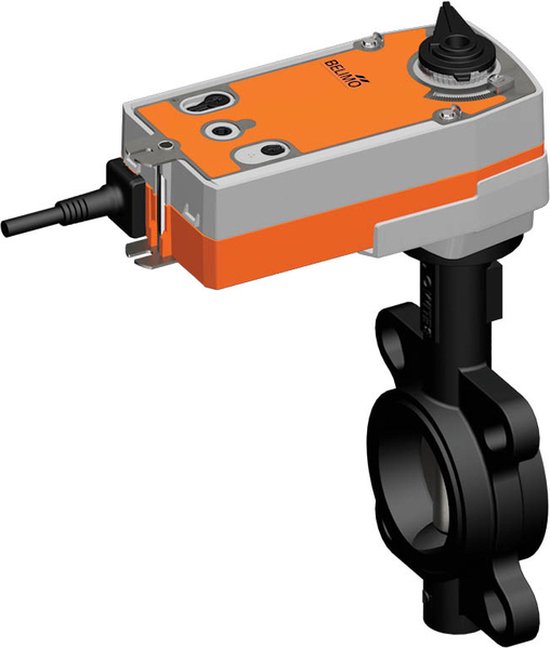 Belimo Vlinderklep DN40/PN16 Wafer 24-125VDC/24-240VAC Open/Dicht Fail-Safe GGG40 EPDM... | bol