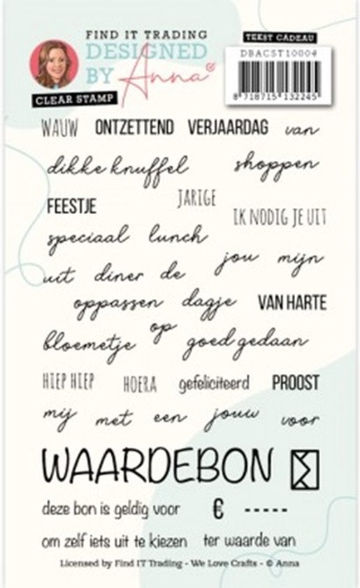 Designed By Anna - Mix And Match Text Stamps | bol