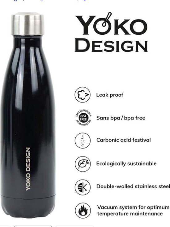 Combo bento - lunchbox 1200 ml en een thermosfles 500ml - Japan - YOKO ...