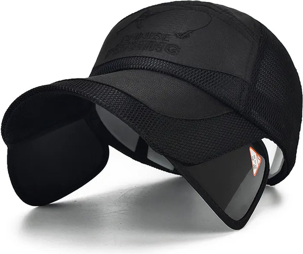 Pet met extra brede zonneklep - vissen - vispet - tegen de zon | bol