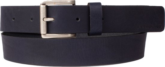 Petrol Industries Riem Heren - Broekriem - Leer - Blauw - 100 cm - XL | bol