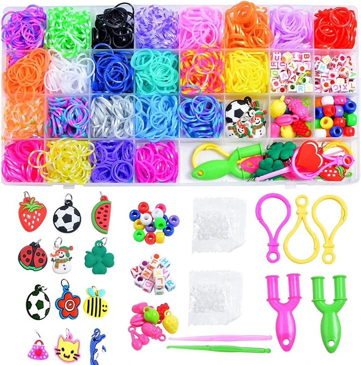 Sakkat Loombandjes Starterspakket - Loomelastiekjes - Loomen - Loom ...