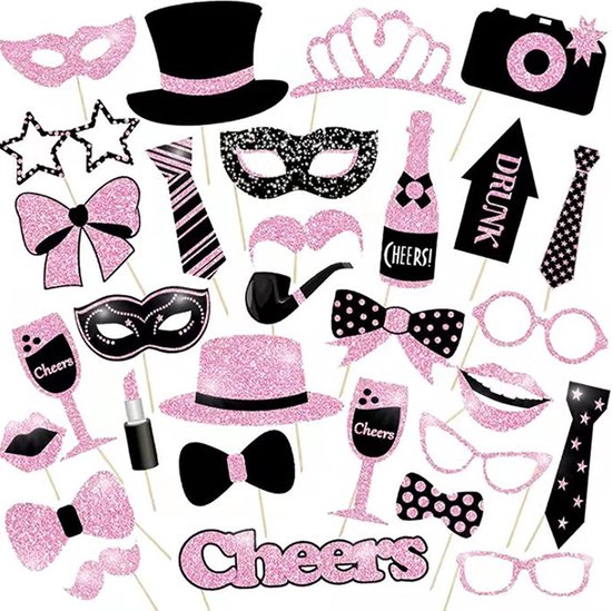 Happy New Year Oud en Nieuw Verjaardag Versiering Feest Foto Props ...