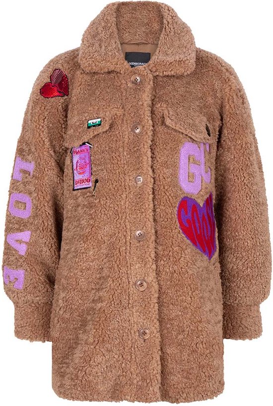 Goosecraft Gc Kate Badge Jacket Jassen Dames - Winterjas - Cognac ...