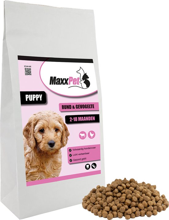 MaxxPet Hondenvoer - Hond- en Puppyvoer brokken - Rund & Gevogelte - 2 ...