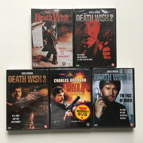 Dvd Set DEATH WISH 1 t/m 5 *Compleet* Charles Bronson 5 Disc Dvd Set (Dvd), Charles... | bol
