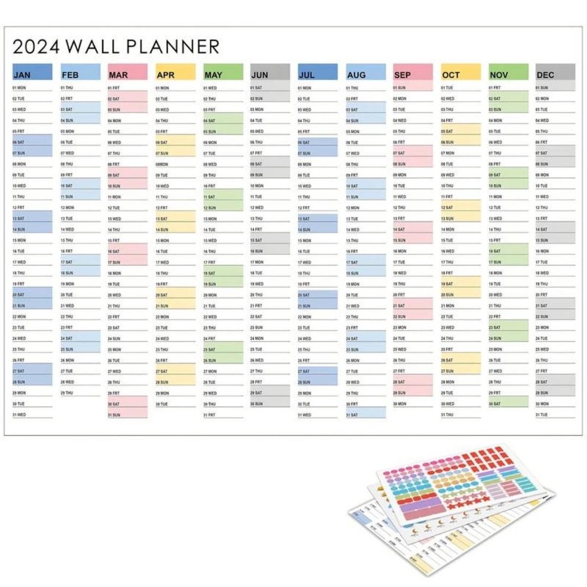 Jaarplanner 2024: Optimaal Tijdbeheer en Inspirerend Design op 74 x 52 ...