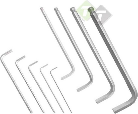 Middel inbussleutel set - 9 delig - Inbus sleutel - Hex Sleutel - GEKO ...