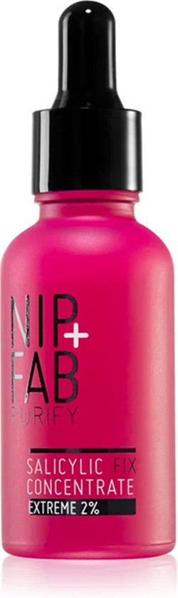 NIP+FAB Gezichtsserum Salicyclic Fix Concentrate Extreme 2% 30ml - Egaleert de huid -... | bol