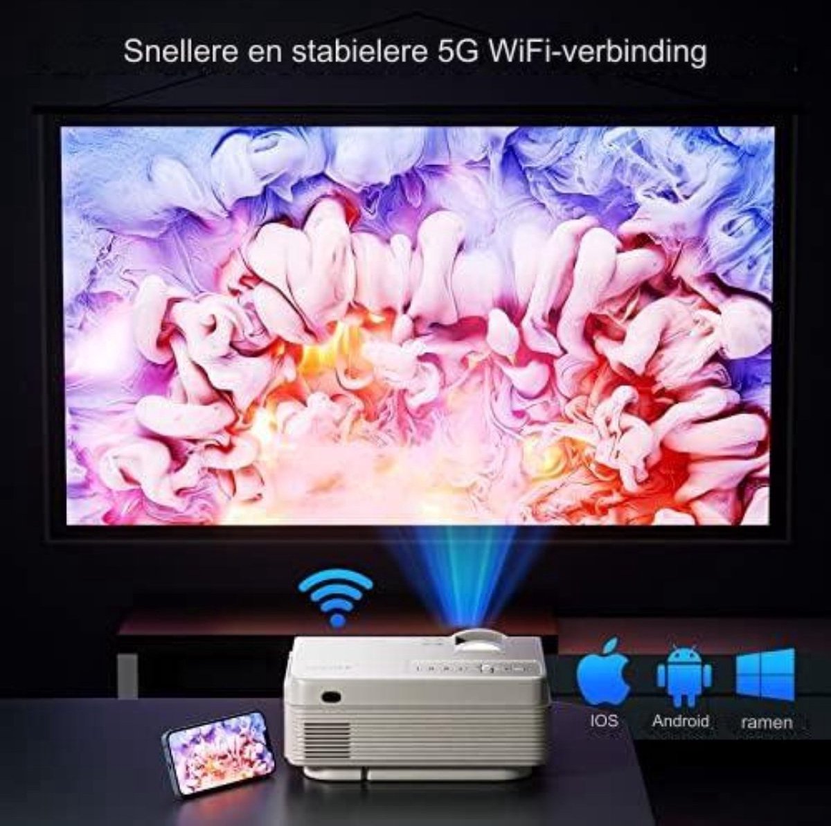 Mini beamer - Mini projector - Mini beamer smartphone - Mini beamer met ...