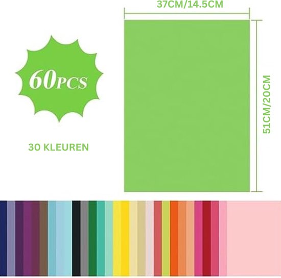 Vliegerpapier - Vliegerpapier Gekleurd - 60 Stuks | bol