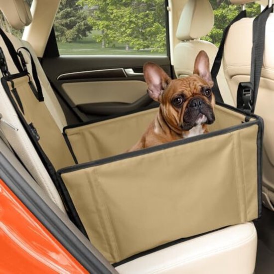 Hondenmand Auto Achterbank - Automand Hond - Beige - S | bol