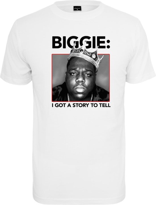 Mister Tee Biggie Smalls - Biggie Crown Heren T-shirt - XS - Wit | bol