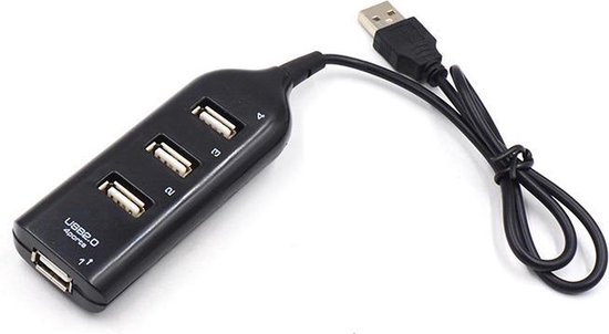 IBBO® - 4 in 1 USB Poort - USB Splitter - 4 Ports 2.0 USB Hub ...