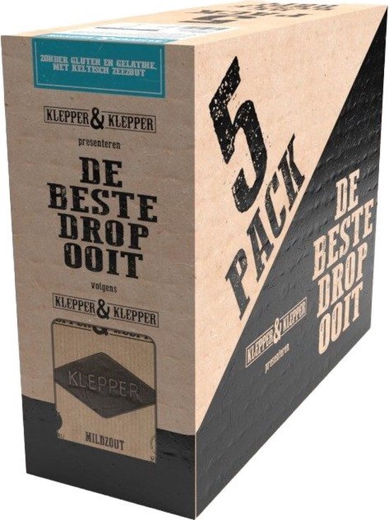 Klepper & Klepper De beste drop ooit mild zout 5 zakjes x 200 gram | bol