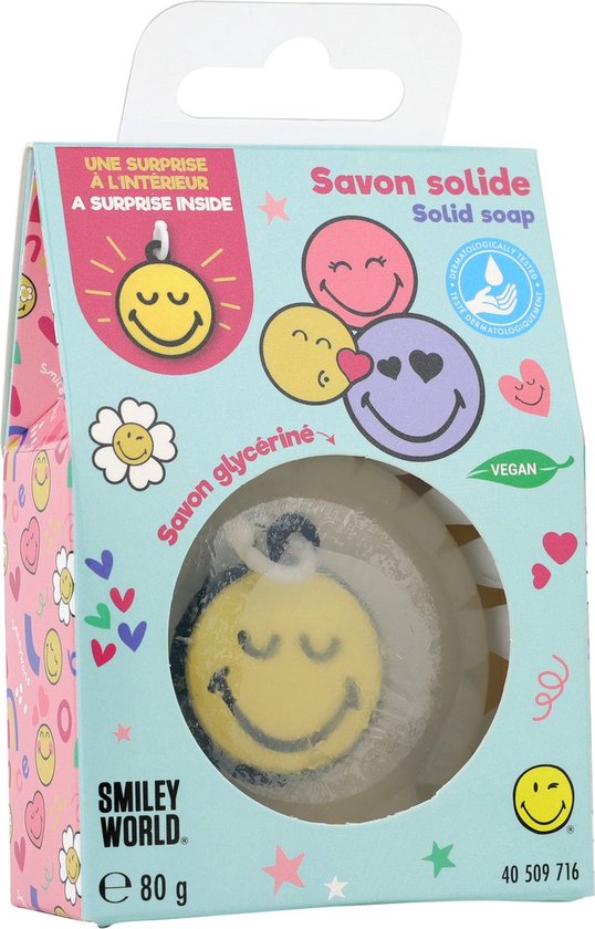 Smiley Glycerine Zeep - Vegan - 80g - Inclusief Verassingsspeeltje ...