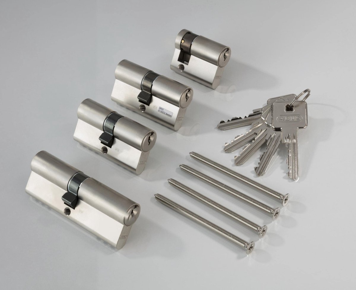 Abus Cilindersloten set 4 delig met 5 sleutels | bol
