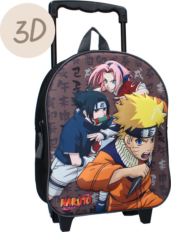 Naruto Ninja In Training 3D - Rugzaktrolley - Zwart - Kinderen ...