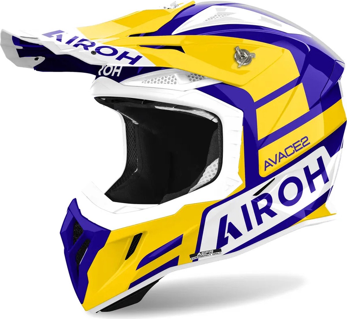 Airoh Aviator Ace 2 crosshelm Sake - glans geel wit paars S | bol