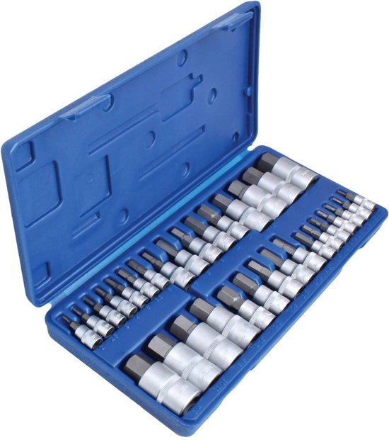 Inbusdoppen set - Inbus doppen - Metrische en engelse maten - 32 delig ...