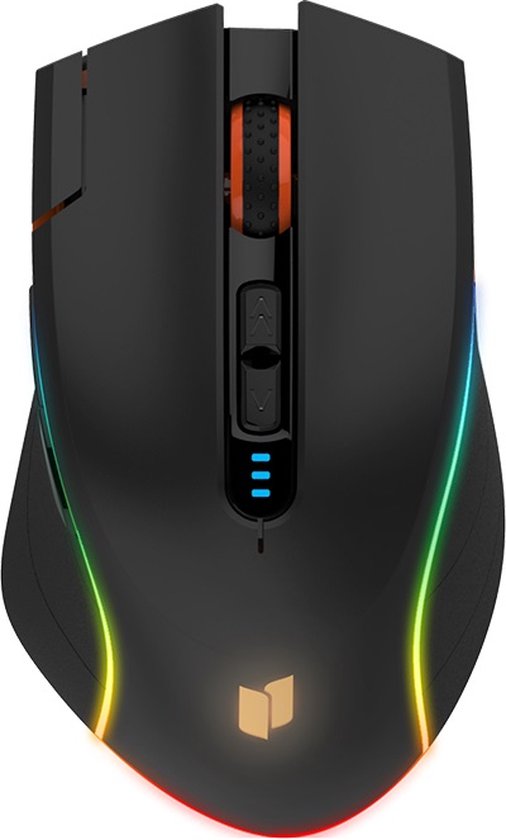 Draadloos gaming muis - RGB LED verlichting - Draadloze computermuis ...