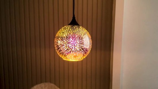 Modern 3D Kroonluchter Kleurrijke Hangende Noordse Lichten Hanglamp ...