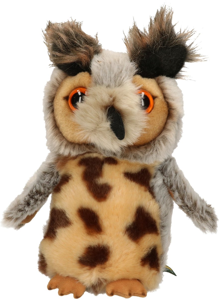 Pluche kleine knuffel dieren Oehoe uil vogel van 18 cm - Speelgoed ...