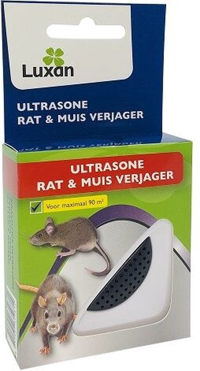 Luxan Ultrasone Muizen en Ratten Verjager 90m² - werkt tegen muizen en ...