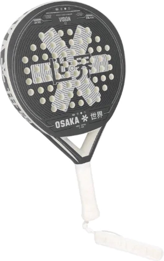 Osaka Padel Racket Vision Control Maat 24 - Grijs/Wit | bol