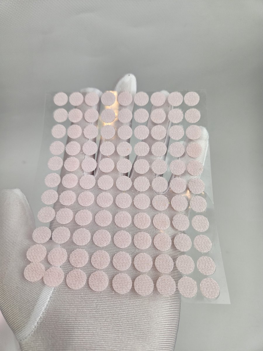 99x Zelfklevende Klittenband Stickers - Roze - 10 mm - Stickers ...