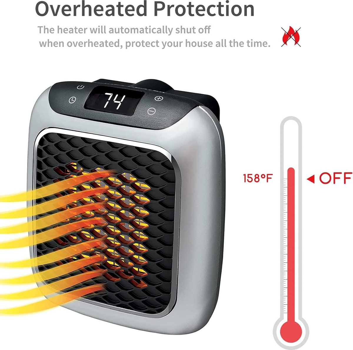 IBBO® - Elektrische Kachel Convector - 800W - Elektrische Kachel Zuinig ...