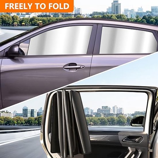 Premium Car sun blind blocks -Premium Auto zonwering blokken 2 | bol